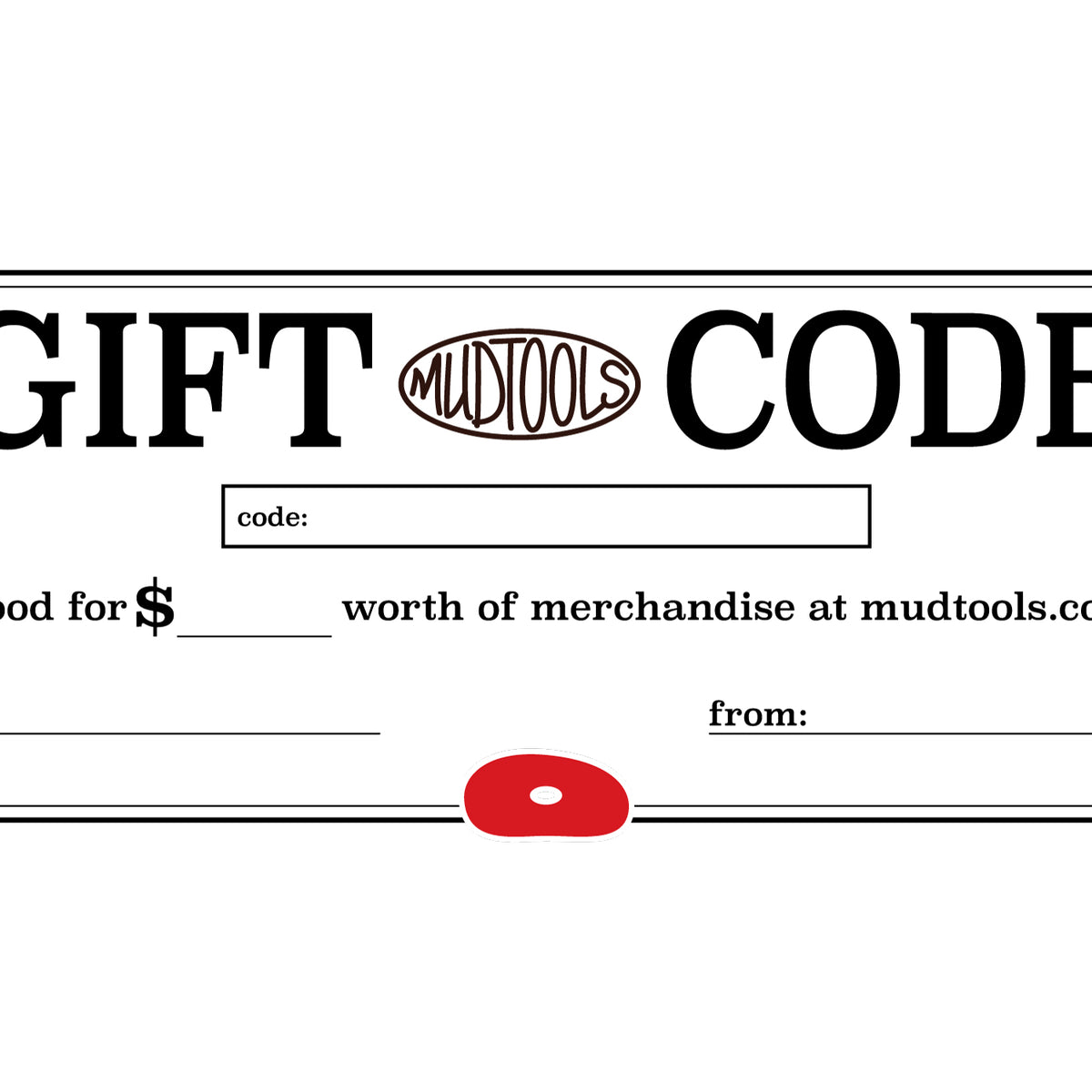 Digital Gift Code – Mudtools